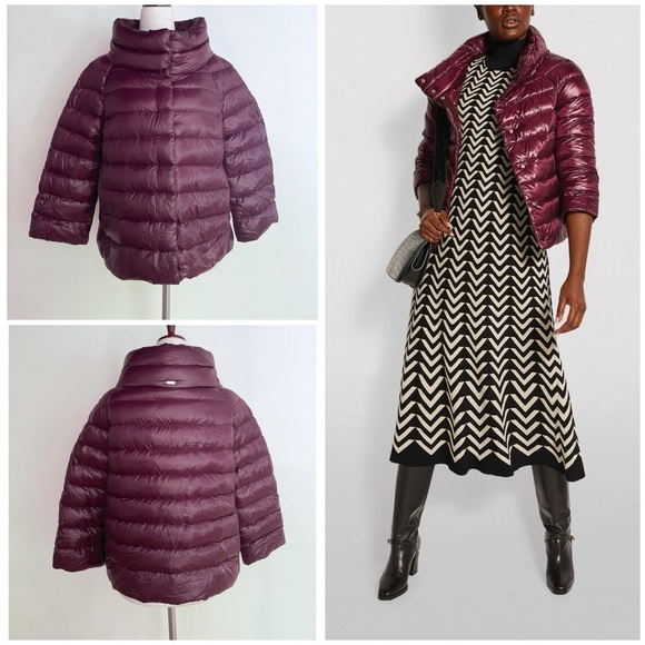Herno | Jackets & Coats | Authentic Herno Burgundy Purple Quilted Insulated Down Feather Sofia ...
